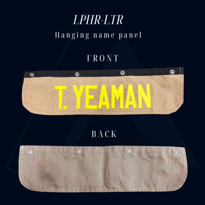 Personalized Firefighter Name Tag Panel